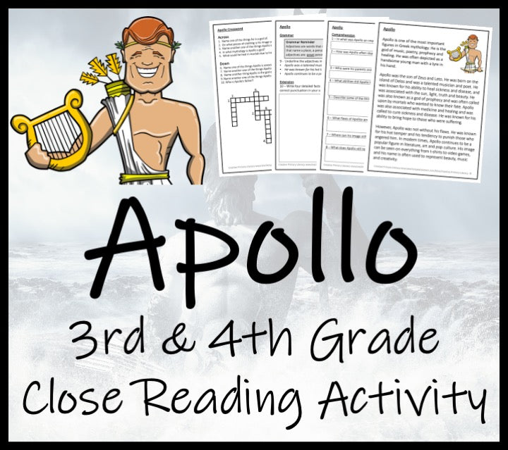 Apollo Close Reading Comprehension Activity | 3rd Grade & 4th Grade ...