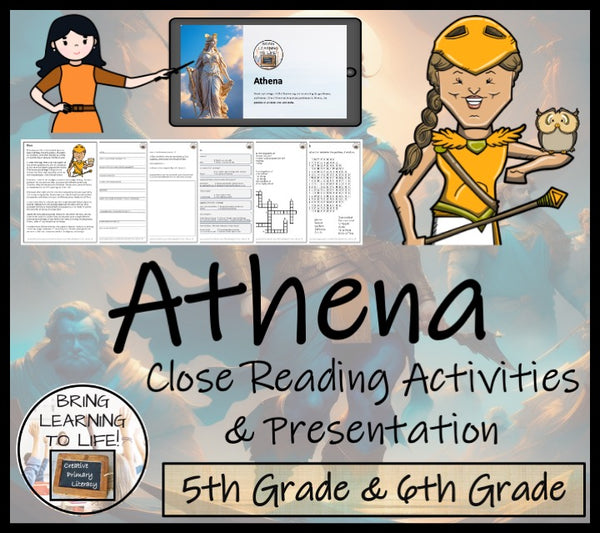 Athena Close Reading Comprehension Activity | 5th Grade & 6th Grade ...