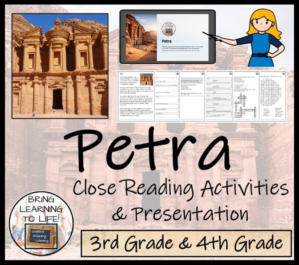 Petra Close Reading Comprehension Activities | 3rd Grade & 4th Grade ...