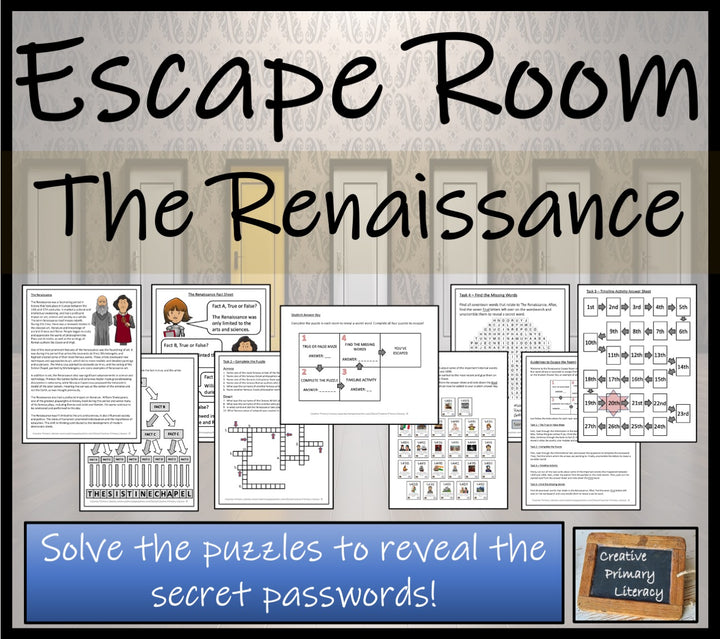 Escape Room Activities – Creative Primary Literacy