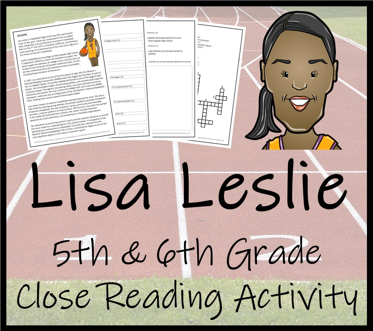 Lisa Leslie Close Reading Comprehension Activity | 5th Grade & 6th Gra ...