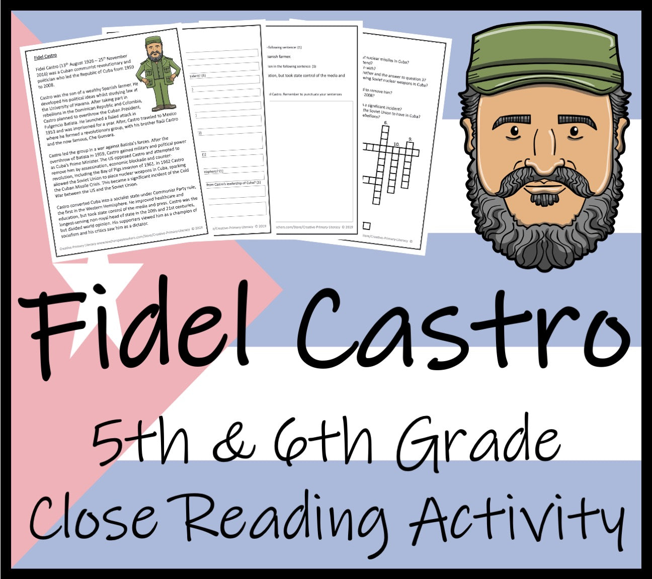 Fidel Castro Close Reading Comprehension Activity | 5th Grade & 6th Gr ...
