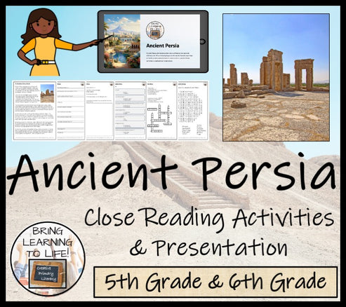Ancient Persia Overview Close Reading Activities | 5th Grade & 6th Gra ...