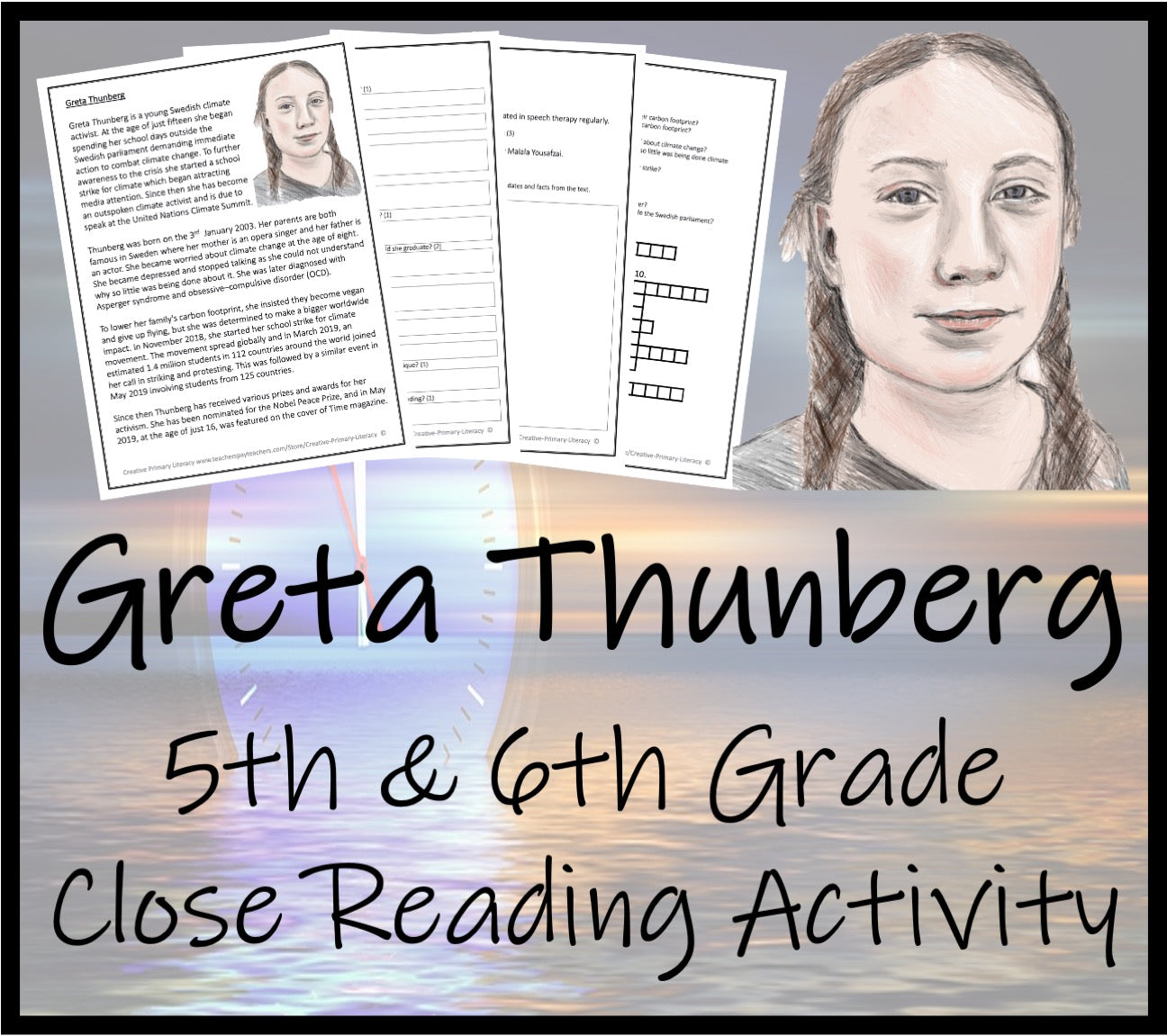 Greta Thunberg Close Reading Comprehension Activity | 5th Grade & 6th ...
