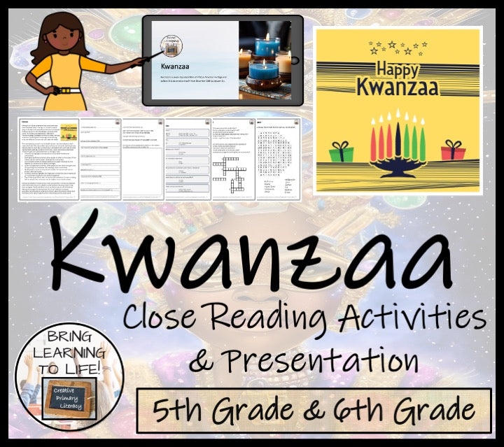 Kwanzaa Close Reading Comprehension Activities | 5th Grade & 6th Grade ...