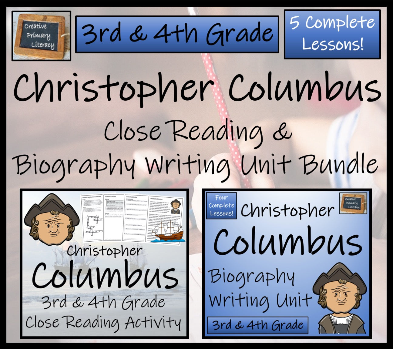 Christopher Columbus Close Reading & Biography Bundle | 3rd Grade & 4t ...