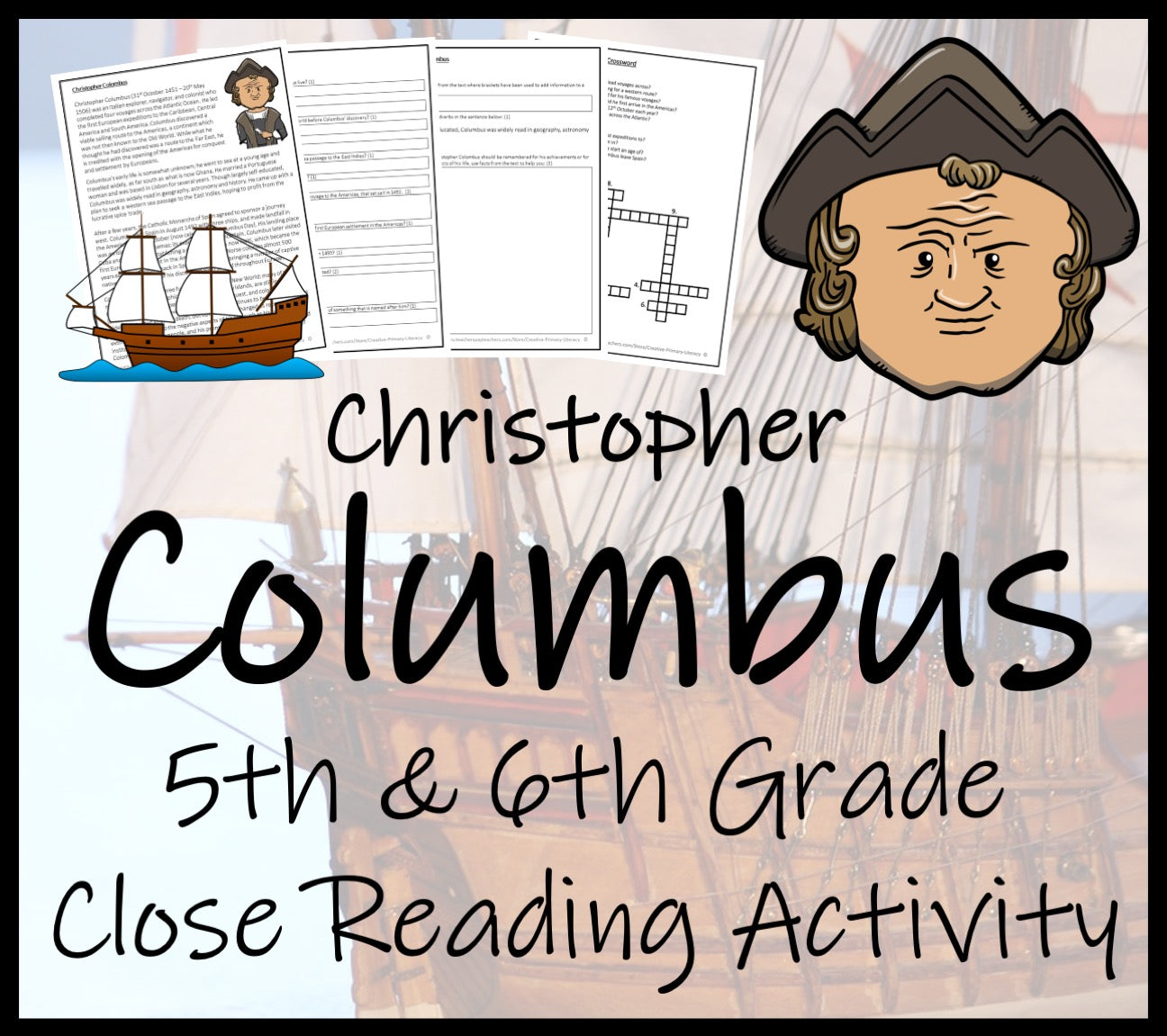 Christopher Columbus Close Reading Comprehension Activity | 5th & 6th ...
