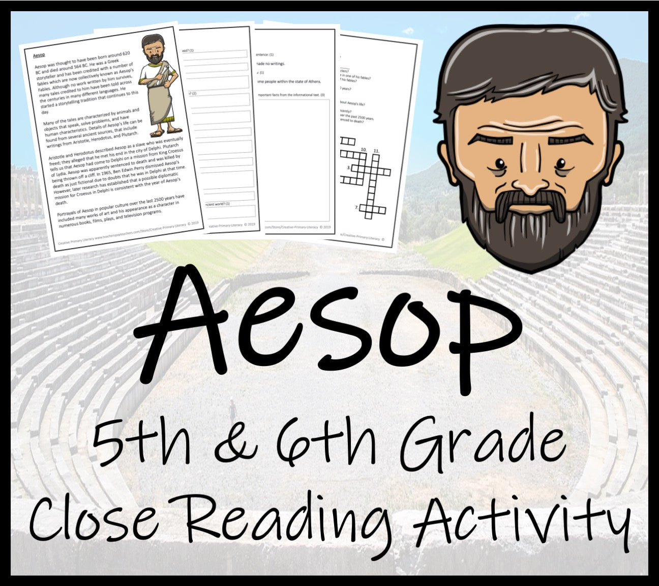 Aesop Close Reading Comprehension Activity | 5th Grade & 6th Grade ...