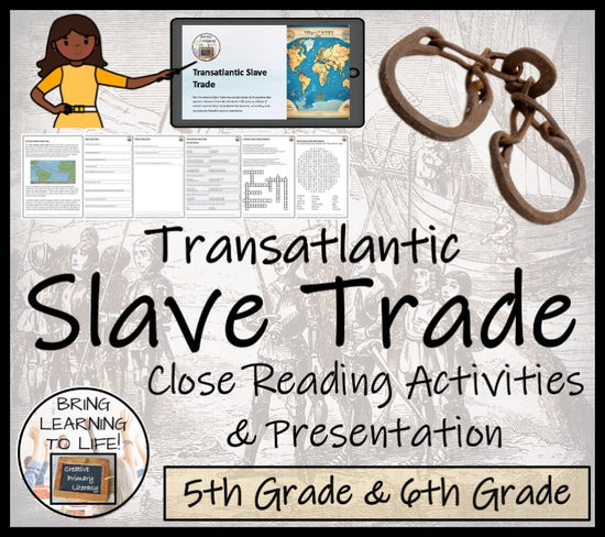 Transatlantic Slave Trade Close Reading Comprehension Activity | 5th ...