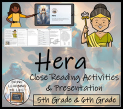 Hera Close Reading Comprehension Activities | 5th Grade & 6th Grade ...