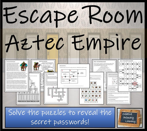 Aztec Empire Escape Room Activity – Creative Primary Literacy