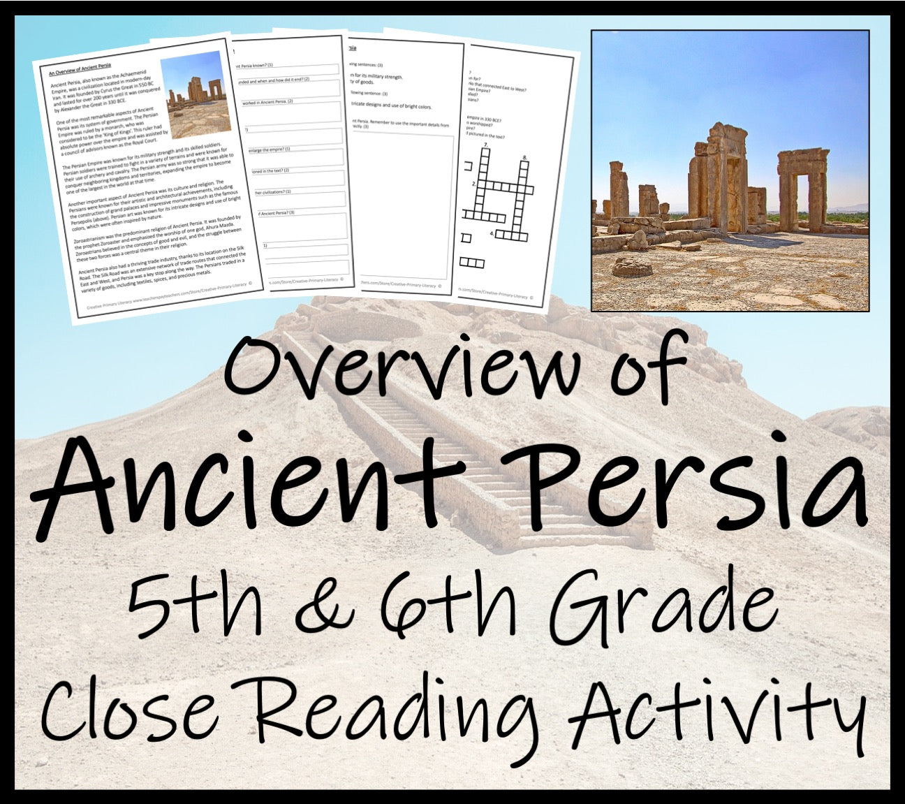 Ancient Persia Overview Close Reading Activity | 5th Grade & 6th Grade ...