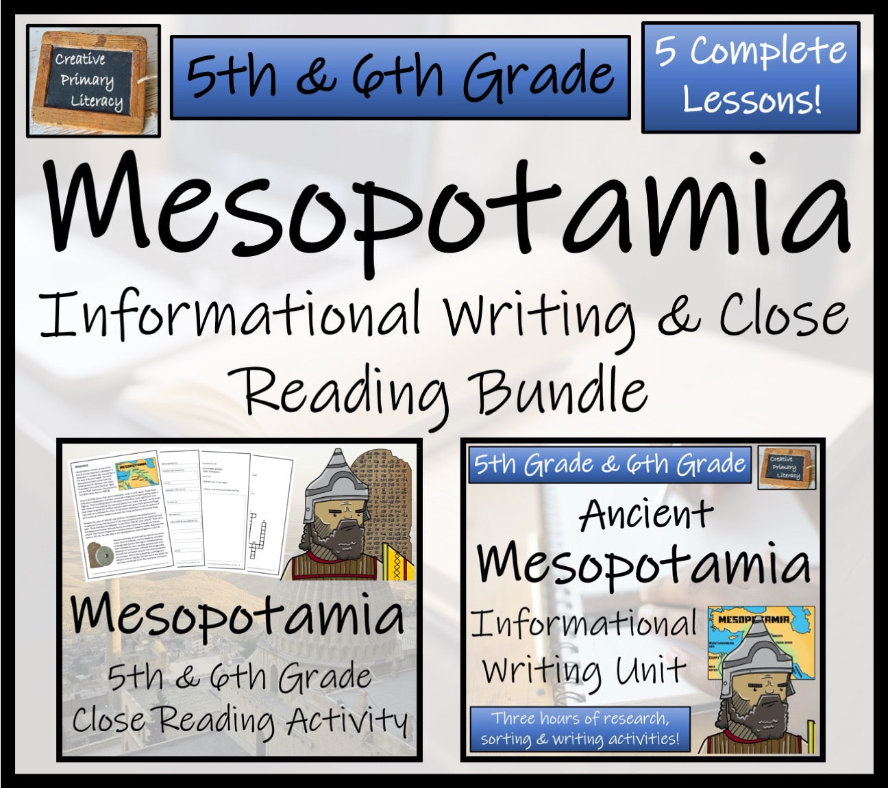 Mesopotamia Close Reading & Informational Writing Bundle | 5th & 6th G ...
