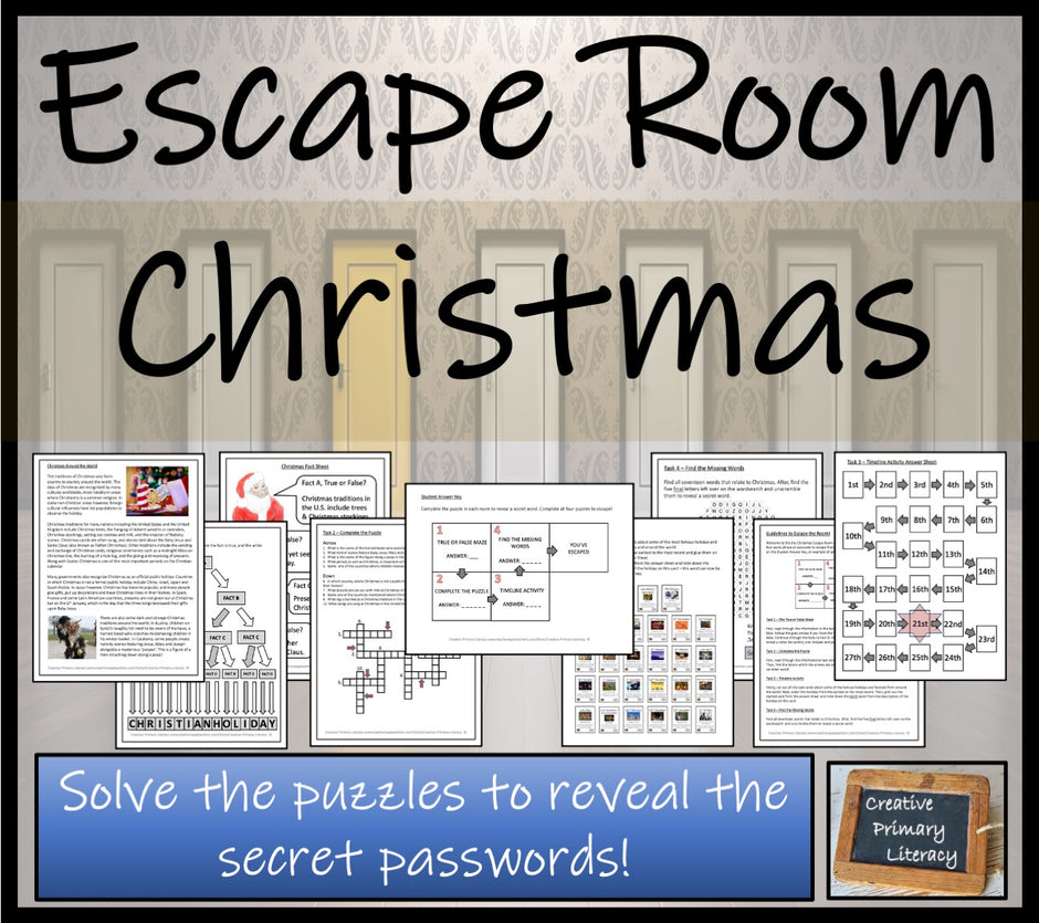 Escape Room Activities – Creative Primary Literacy