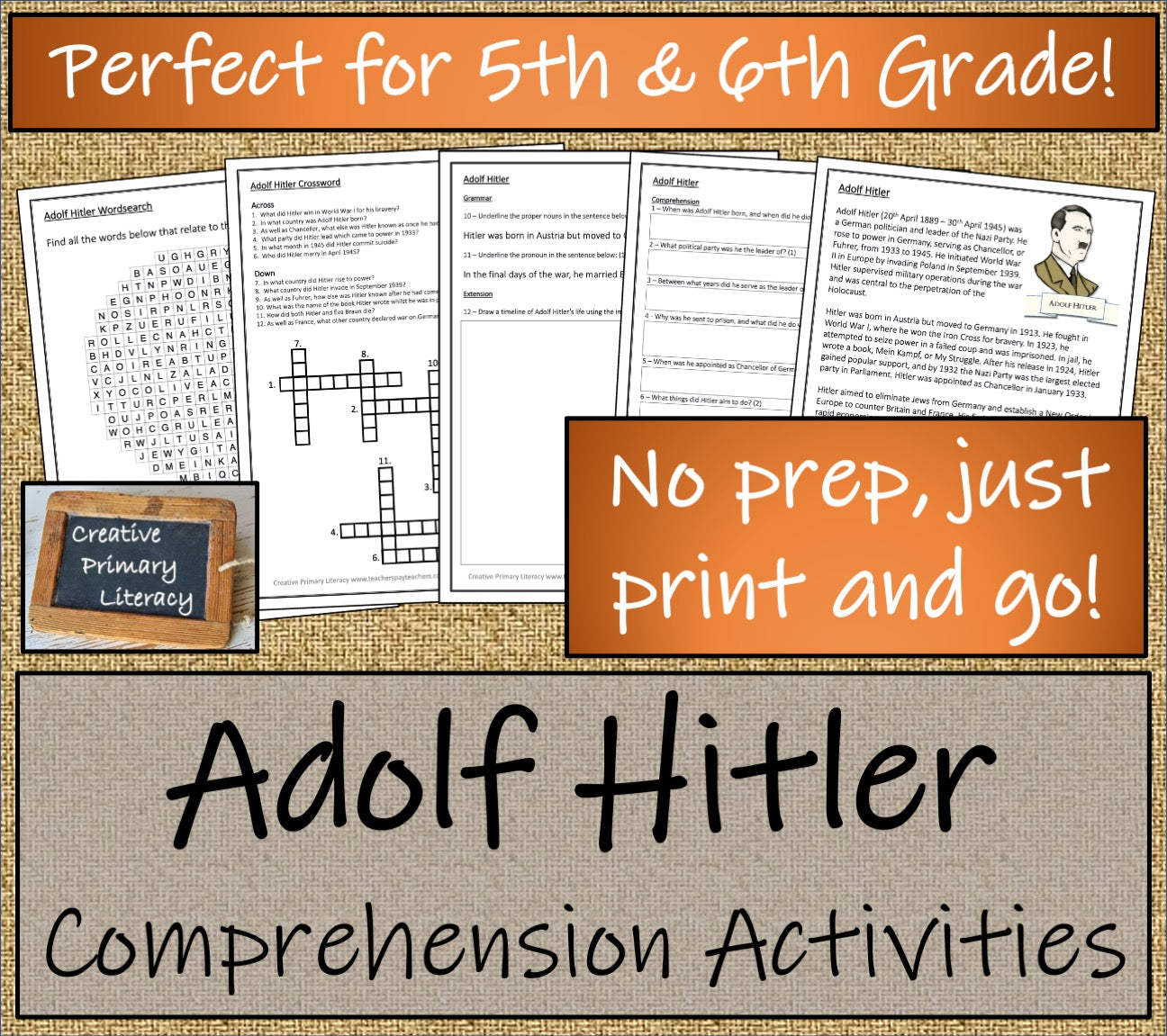 Adolf Hitler Close Reading Comprehension Activity | 5th Grade & 6th Gr ...
