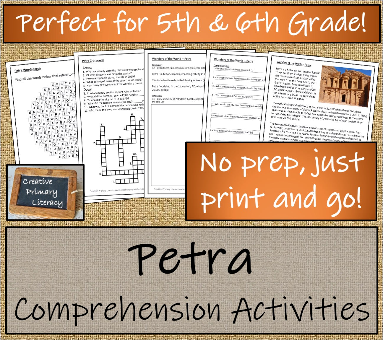 Petra Close Reading Comprehension Activity | 5th Grade & 6th Grade ...