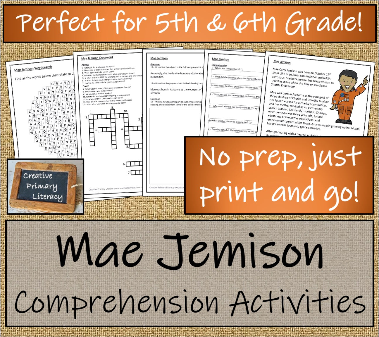 Mae Jemison Close Reading Comprehension Activity | 5th Grade & 6th Gra ...
