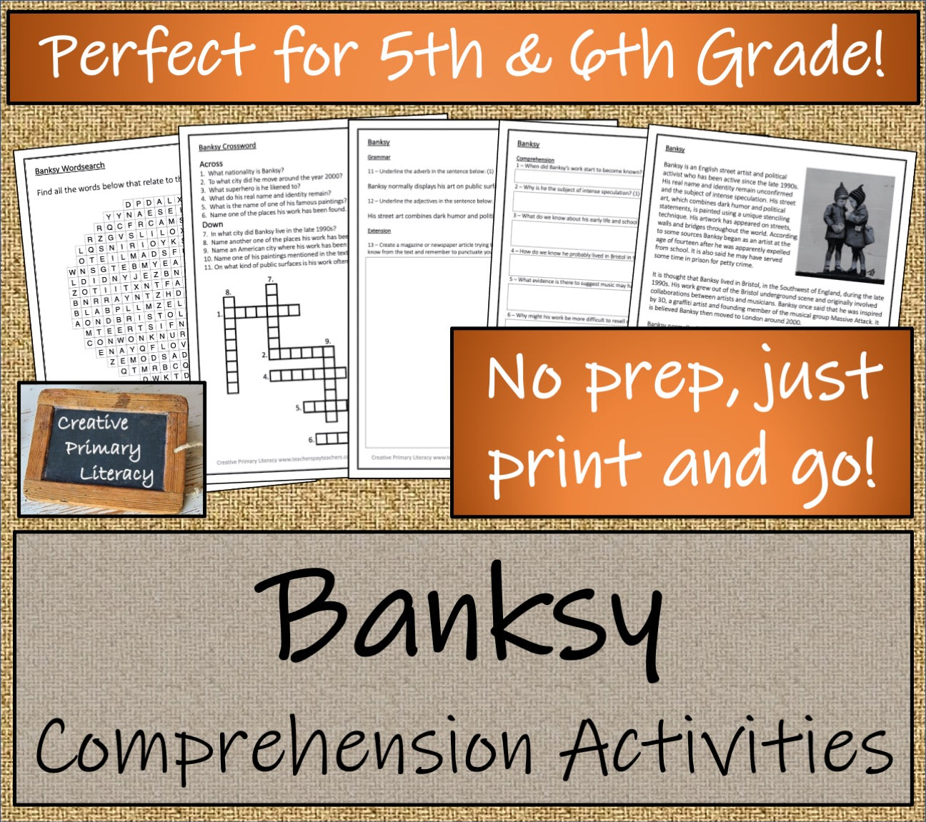 Banksy Close Reading Comprehension Activity | 5th Grade & 6th Grade ...