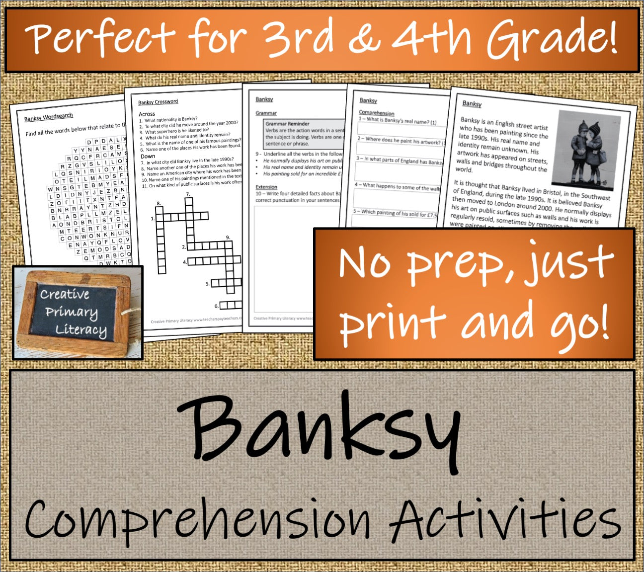 Banksy Close Reading Comprehension Activity | 3rd Grade & 4th Grade ...