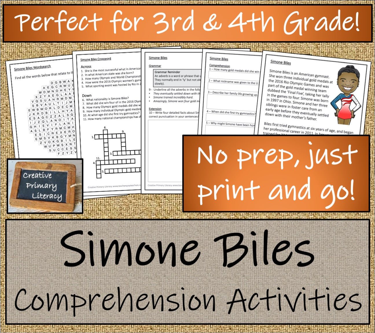 Simone Biles Close Reading Comprehension Activity | 3rd Grade & 4th Gr ...