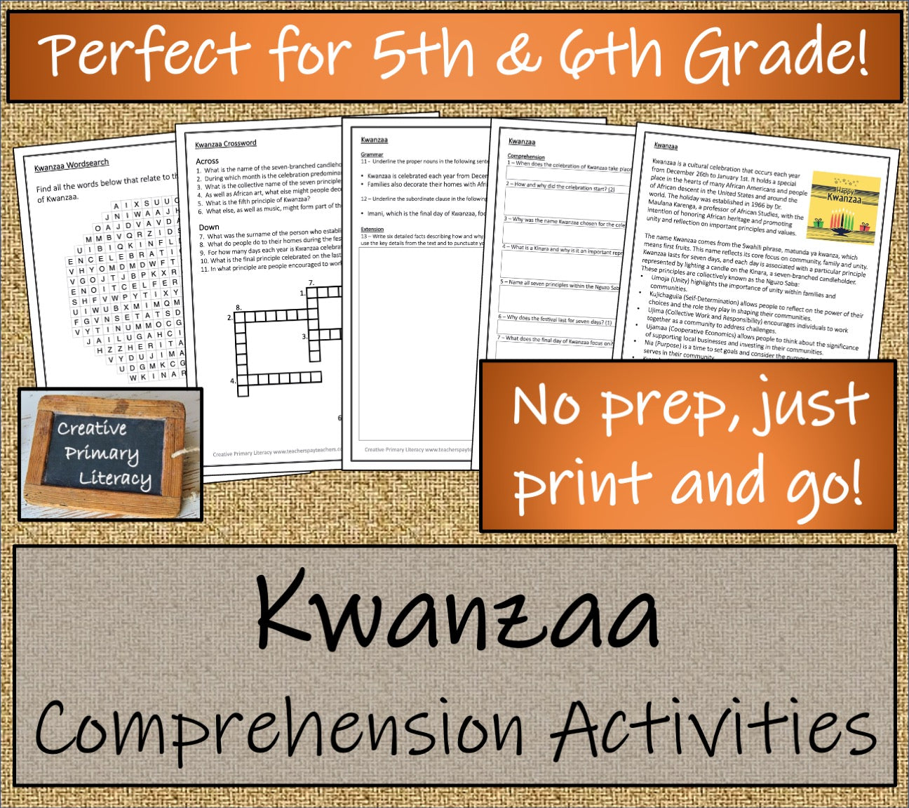 Kwanzaa Close Reading Comprehension Activities | 5th Grade & 6th Grade ...