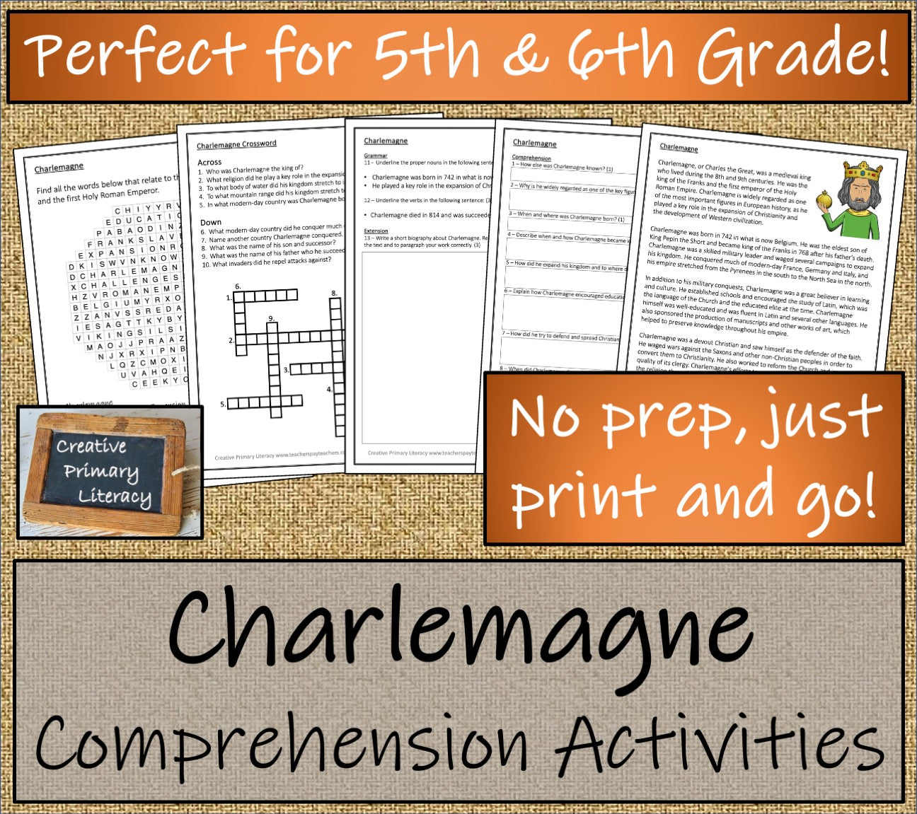 Charlemagne Close Reading Activity | 5th Grade & 6th Grade – Creative ...