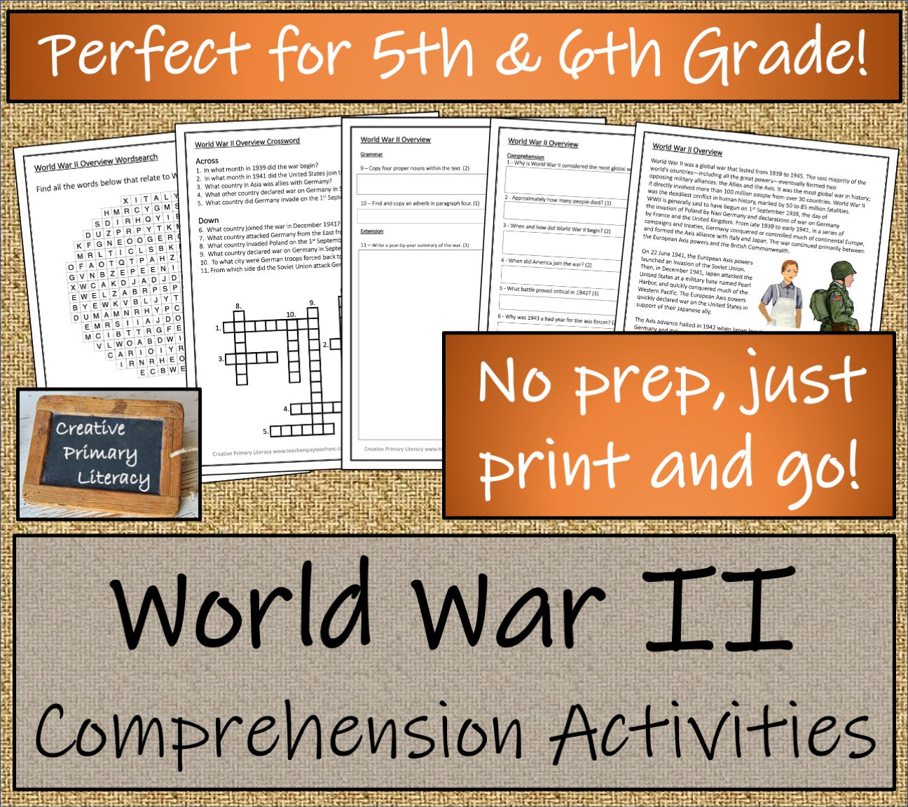 Overview of World War 2 Close Reading Comprehension Activity | 5th & 6 ...