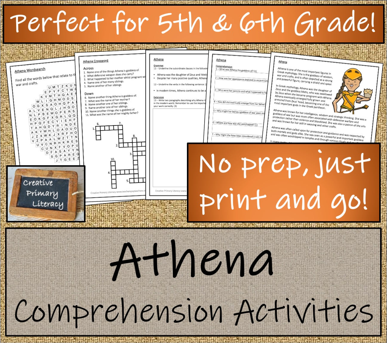 Athena Close Reading Comprehension Activity | 5th Grade & 6th Grade ...
