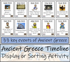 Ancient Greece Timeline Activity for Classroom Display – Creative ...