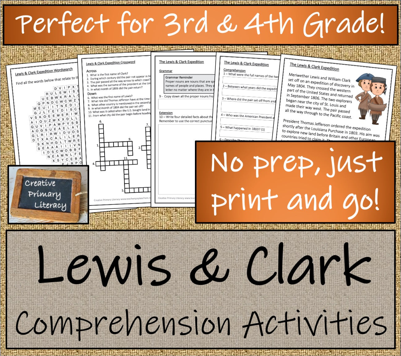 Lewis and Clark Expedition Close Reading Comprehension | 3rd & 4th Gra ...