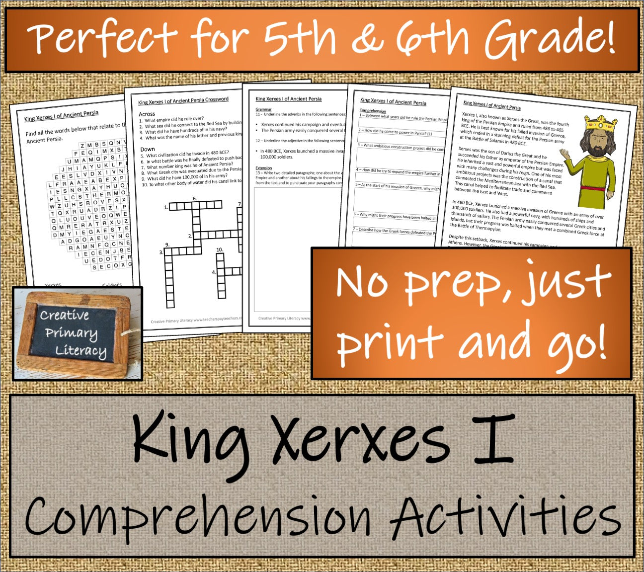 King Xerxes I of Persia Close Reading Activity | 5th Grade & 6th Grade ...