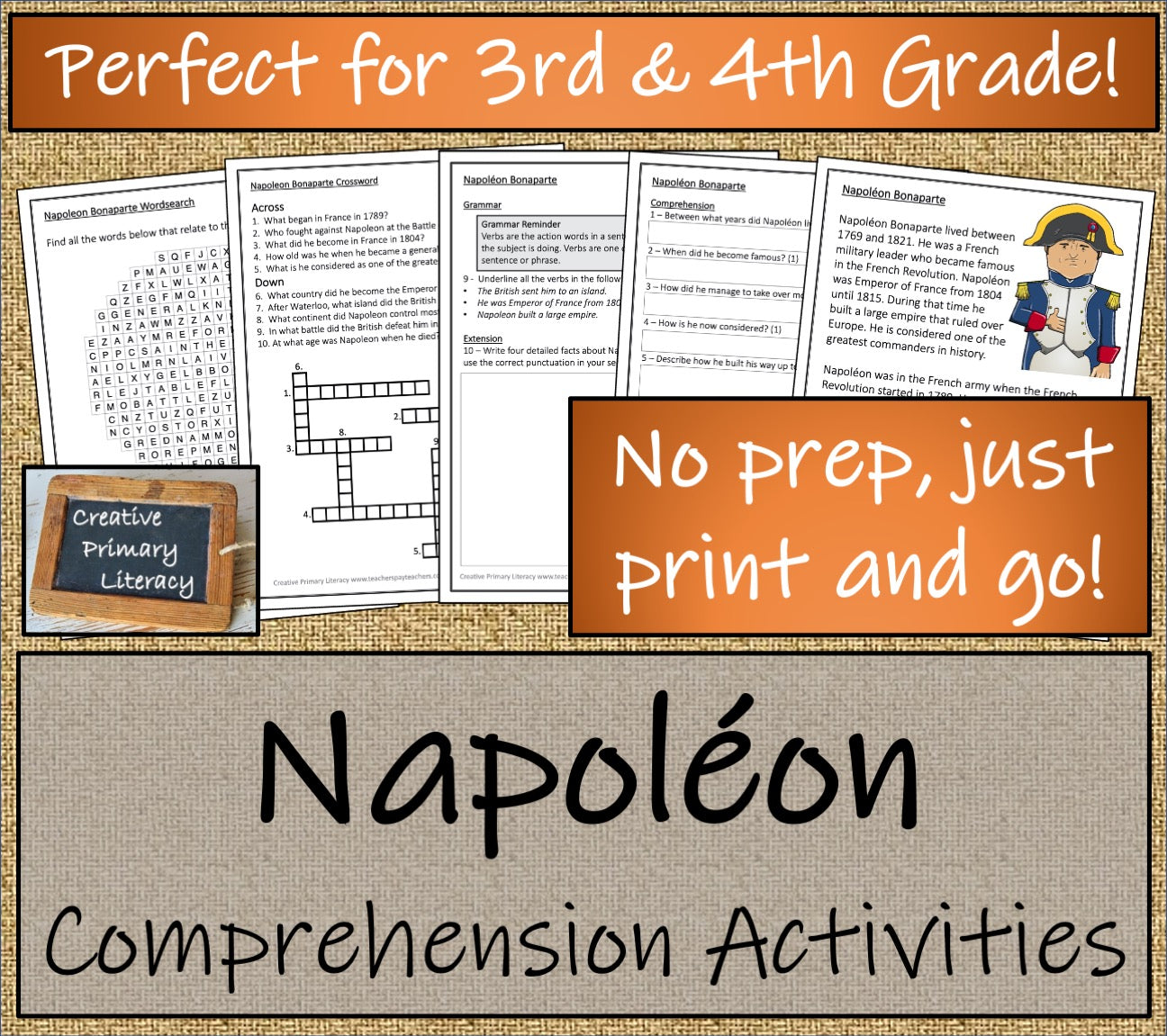 Napoleon Bonaparte Close Reading Comprehension Activity | 3rd Grade ...