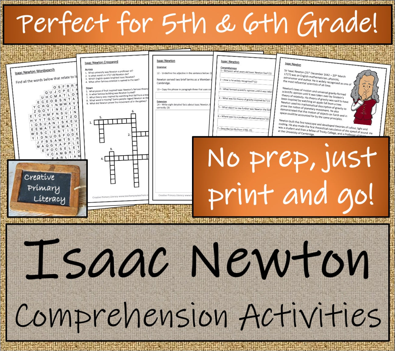Sir Isaac Newton Close Reading Comprehension Activities | 5th Grade ...