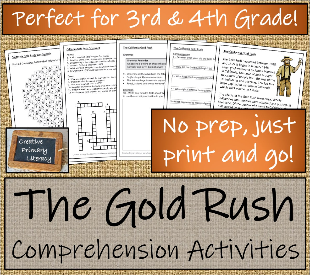 California Gold Rush Close Reading Comprehension | 3rd Grade & 4th Gra ...