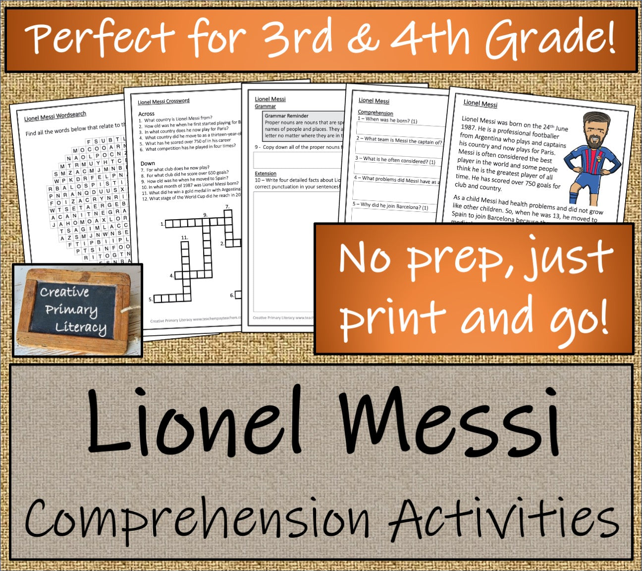 Lionel Messi Close Reading Comprehension Activity | 3rd Grade & 4th Gr ...