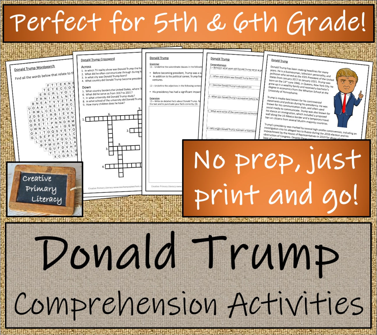 Donald Trump Close Reading Comprehension Activity | 5th Grade & 6th Gr ...