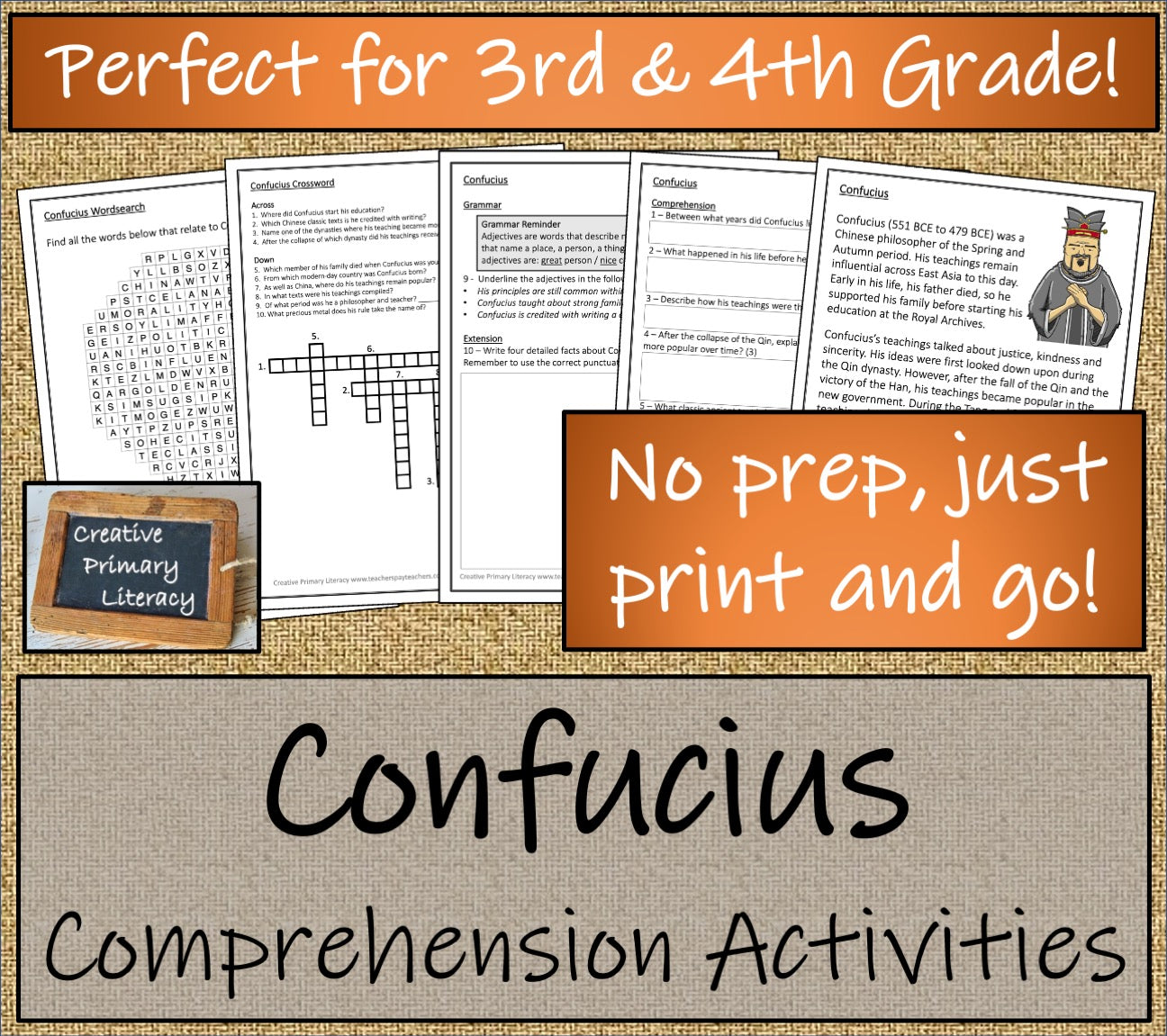 Confucius Close Reading Comprehension Activity | 3rd Grade & 4th Grade ...