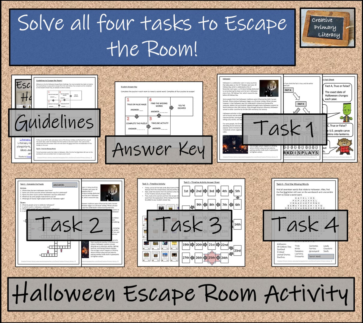 Halloween Escape Room Activity – Creative Primary Literacy