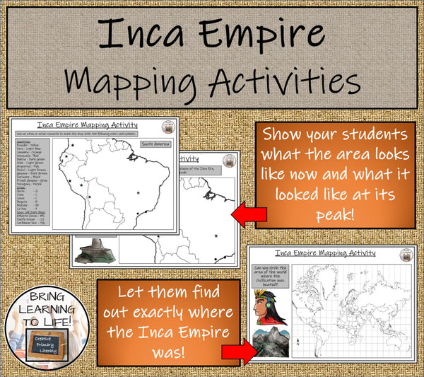 Inca Empire Map Activities and Presentation – Creative Primary Literacy