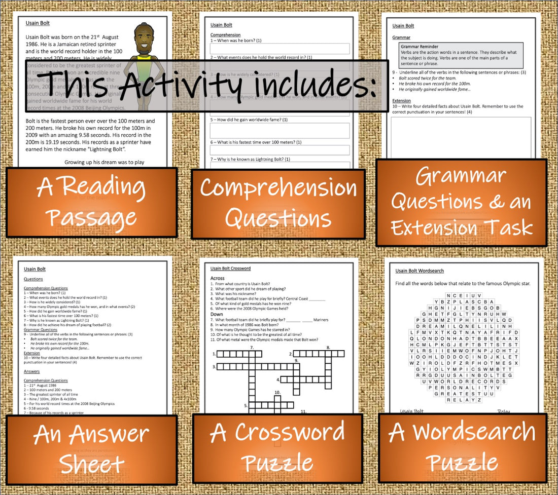 Olympic Legends Close Reading Comprehension Bundle | 3rd Grade & 4th G ...