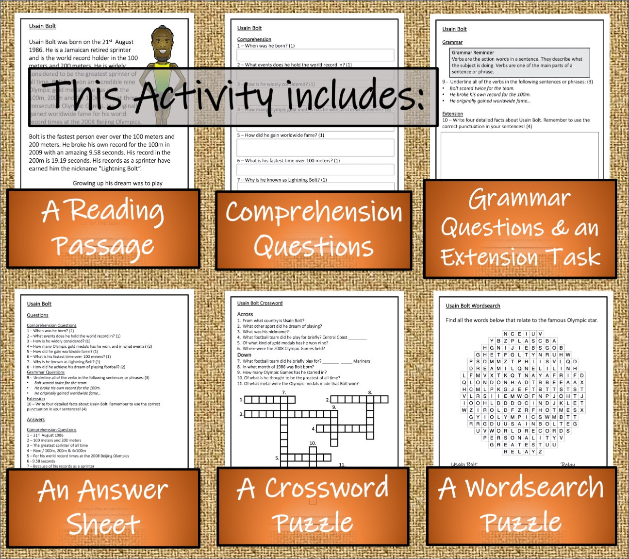 Olympic Legends Close Reading Comprehension Bundle | 3rd Grade & 4th G ...