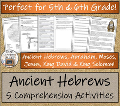 Ancient Hebrews Close Reading Comprehension Bundle | 5th Grade & 6th G ...