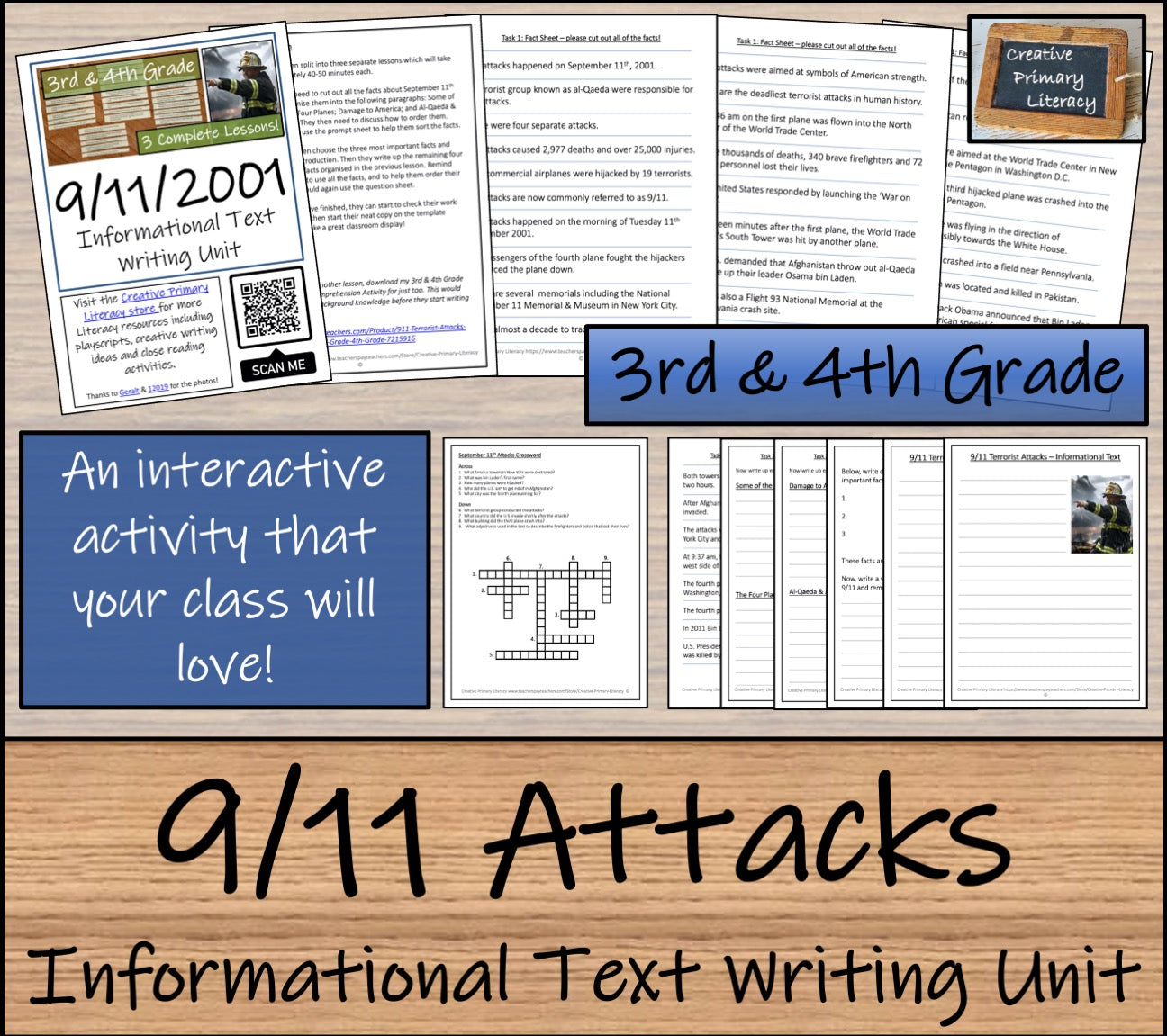 9/11 Attacks Close Reading & Informational Writing Bundle | 3rd & 4th ...