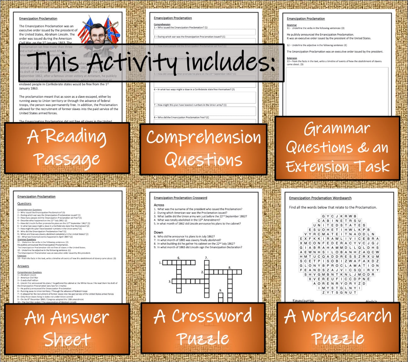 Emancipation Proclamation Close Reading Comprehension | 5th Grade & 6t ...