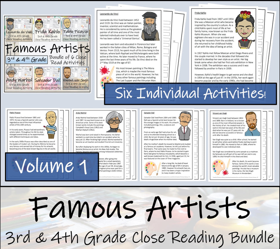 Famous Artists – Creative Primary Literacy