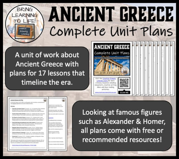 Ancient Greece Unit Plans | 5th Grade or 6th Grade – Creative Primary ...