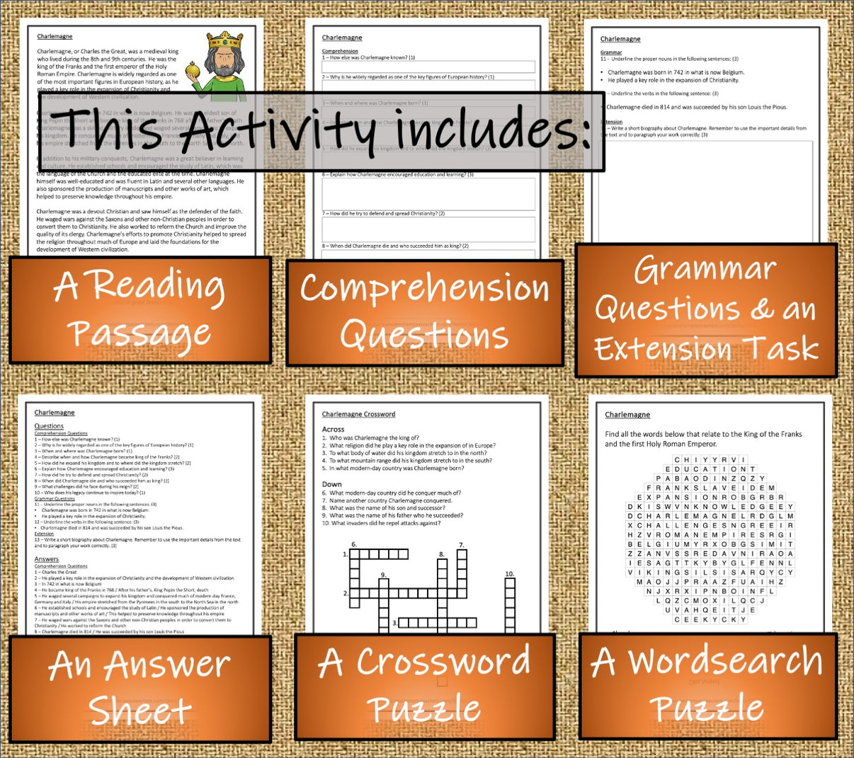 Charlemagne Close Reading Activity | 5th Grade & 6th Grade – Creative ...