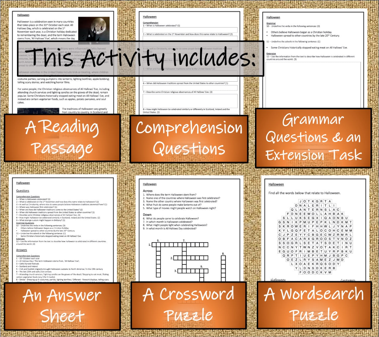 Halloween Close Reading Comprehension Activity | 5th Grade & 6th Grade ...