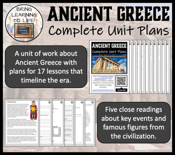 Ancient Greece Unit Plans and Resource Bundle | 5th Grade & 6th Grade ...