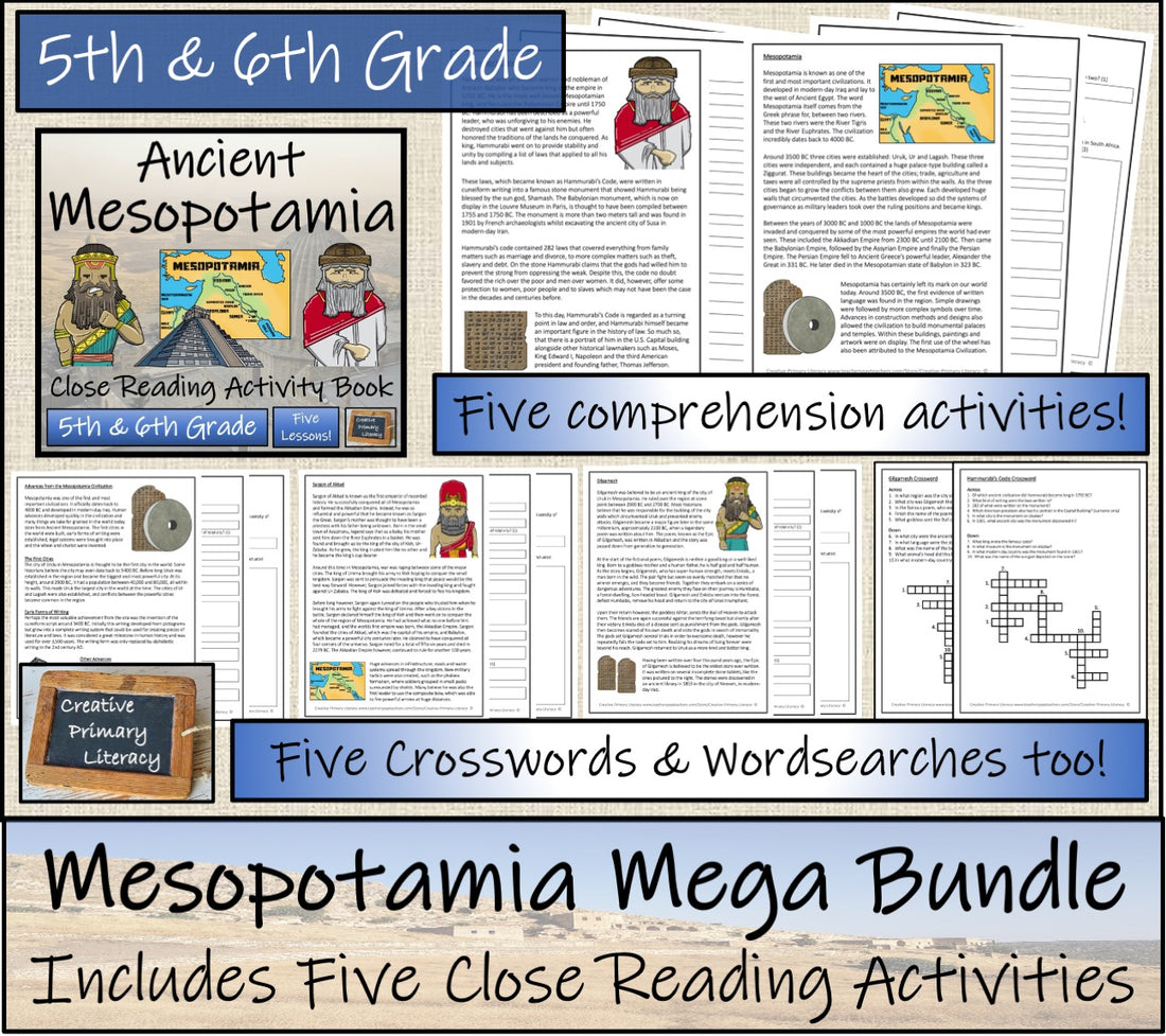 Ancient Mesopotamia Mega Bundle of Activities | 5th Grade & 6th Grade ...